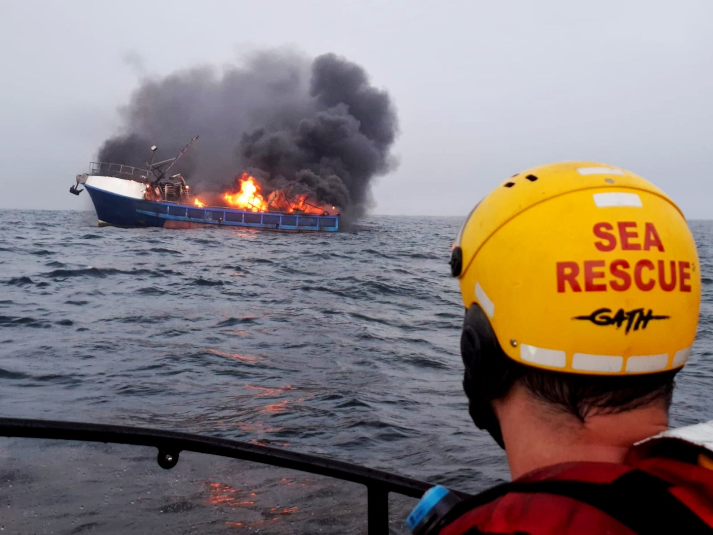 Men rescued from burning boat at sea near PE – St Francis Chronicle